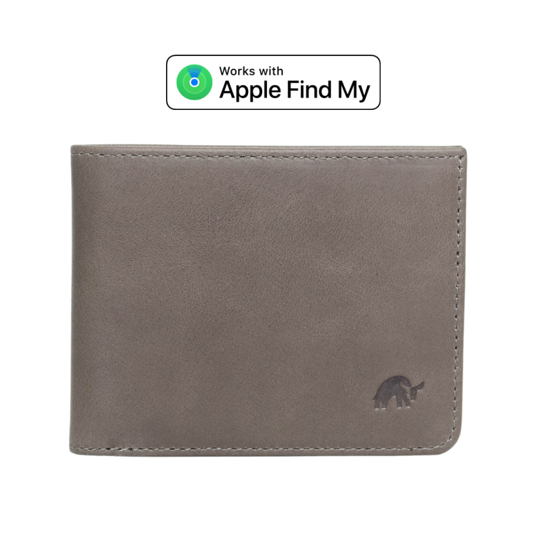 Leather Nav Bifold Wallet - SLATE – Bullstrap